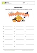 Arbeitsblatt: Helloween ABC