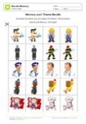Arbeitsblatt: Memory: Berufe