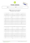 Arbeitsblatt: Punkte im Gitternetz verbinden 02