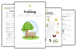 Arbeitsblatt: Lesetext - Blumen im Frühling